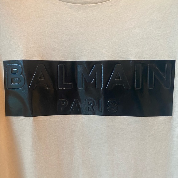 Balmain | Shirts | Balmain Leather Tshirt | Poshmark